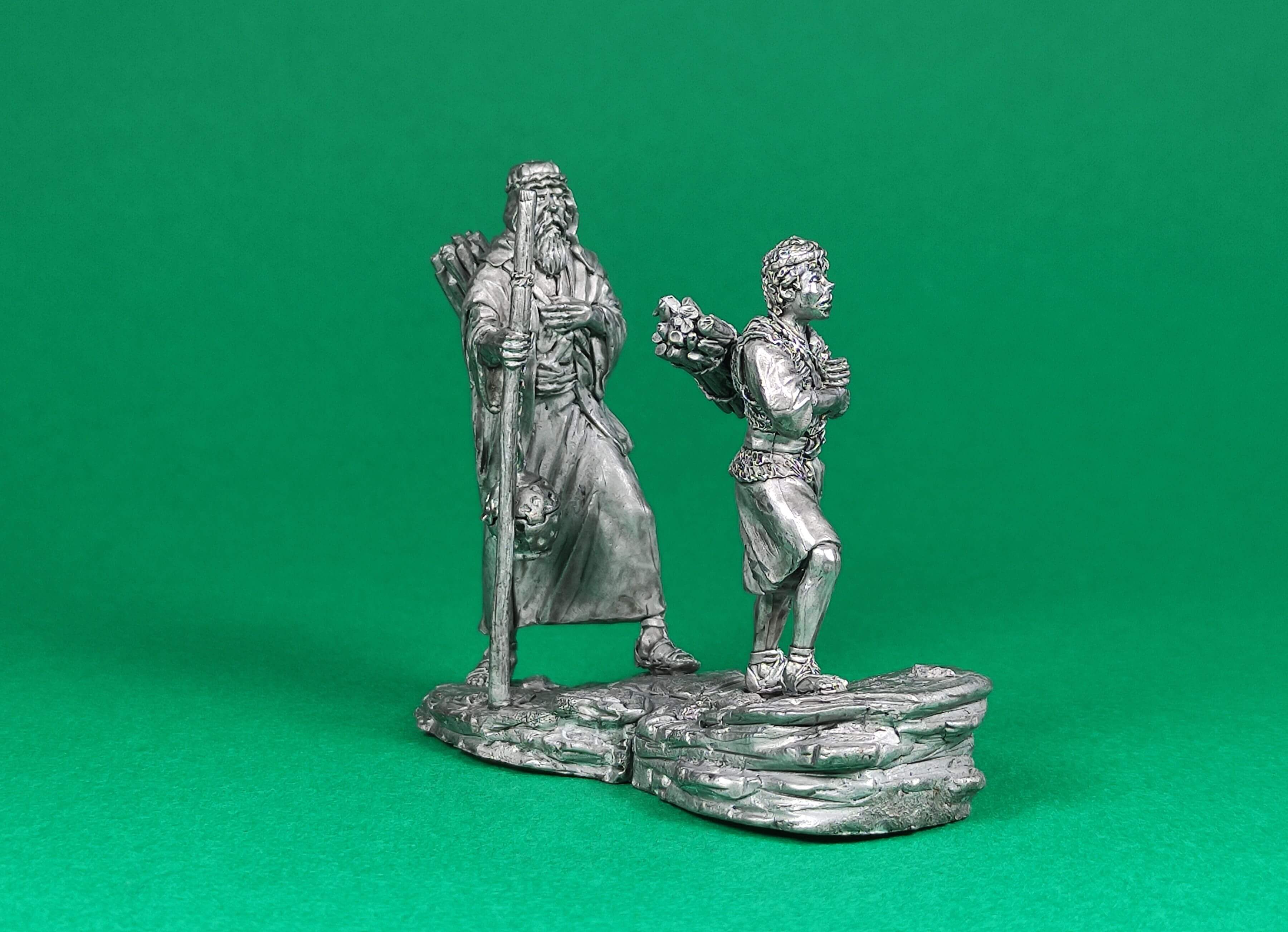 Abraham and Isaac Climb the Mountain buy a white metal miniature ...