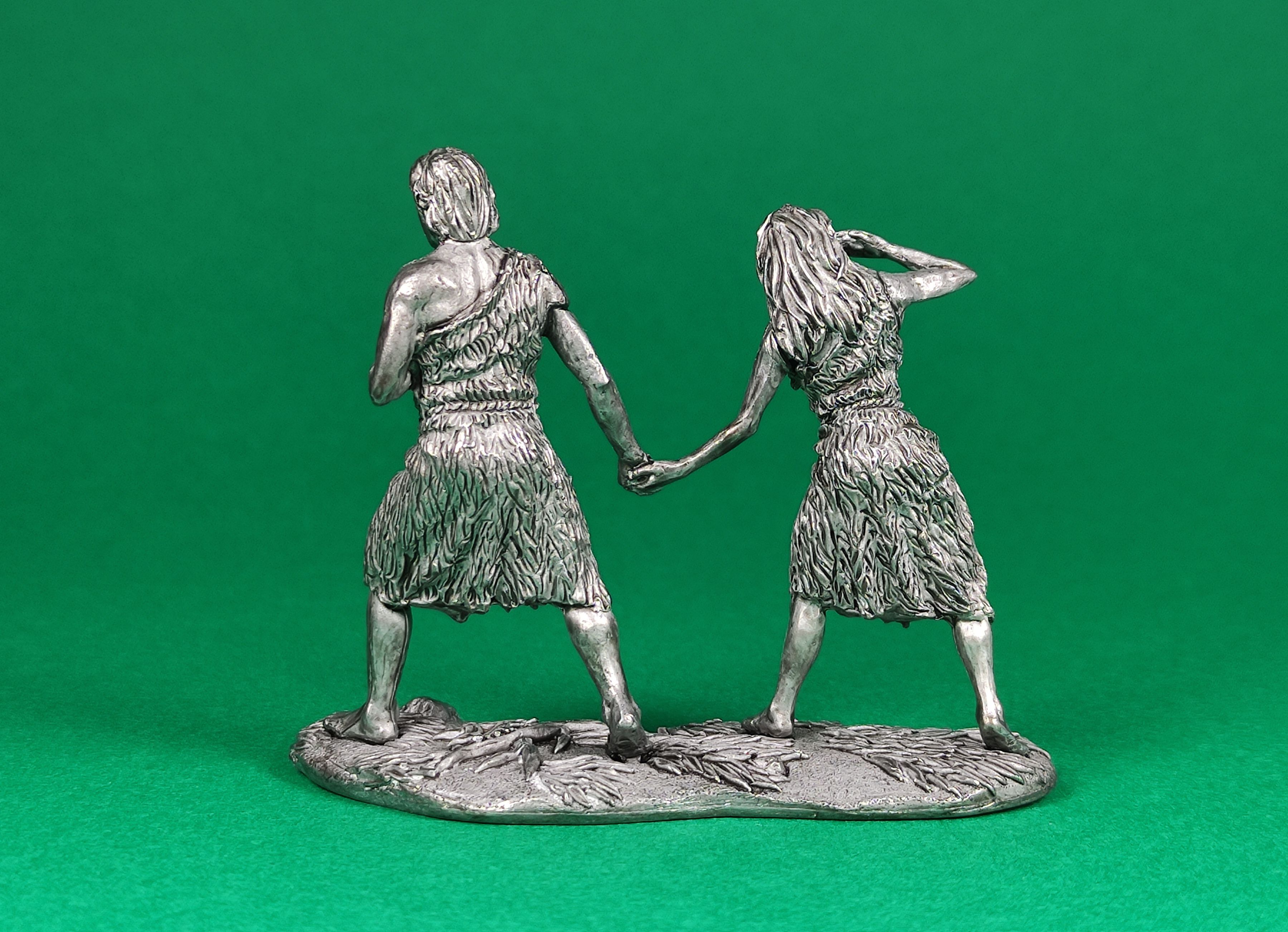 Adam and Eve leaving the Garden of Eden buy a white metal miniature ...